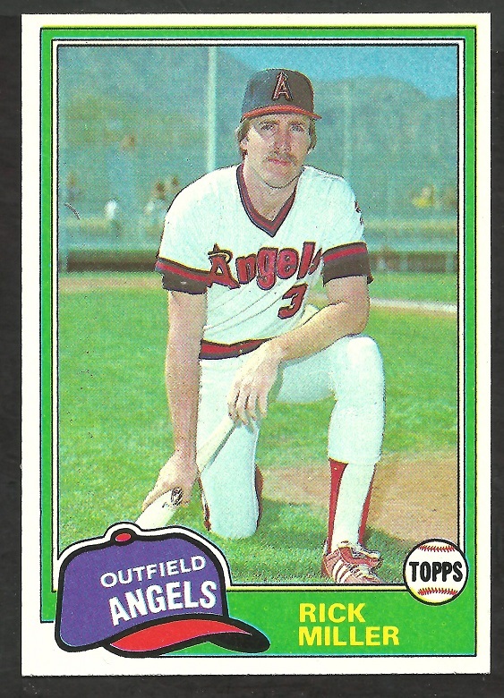 1981 Topps Baseball Card # 239 California Angels Rick Miller nr mt ...