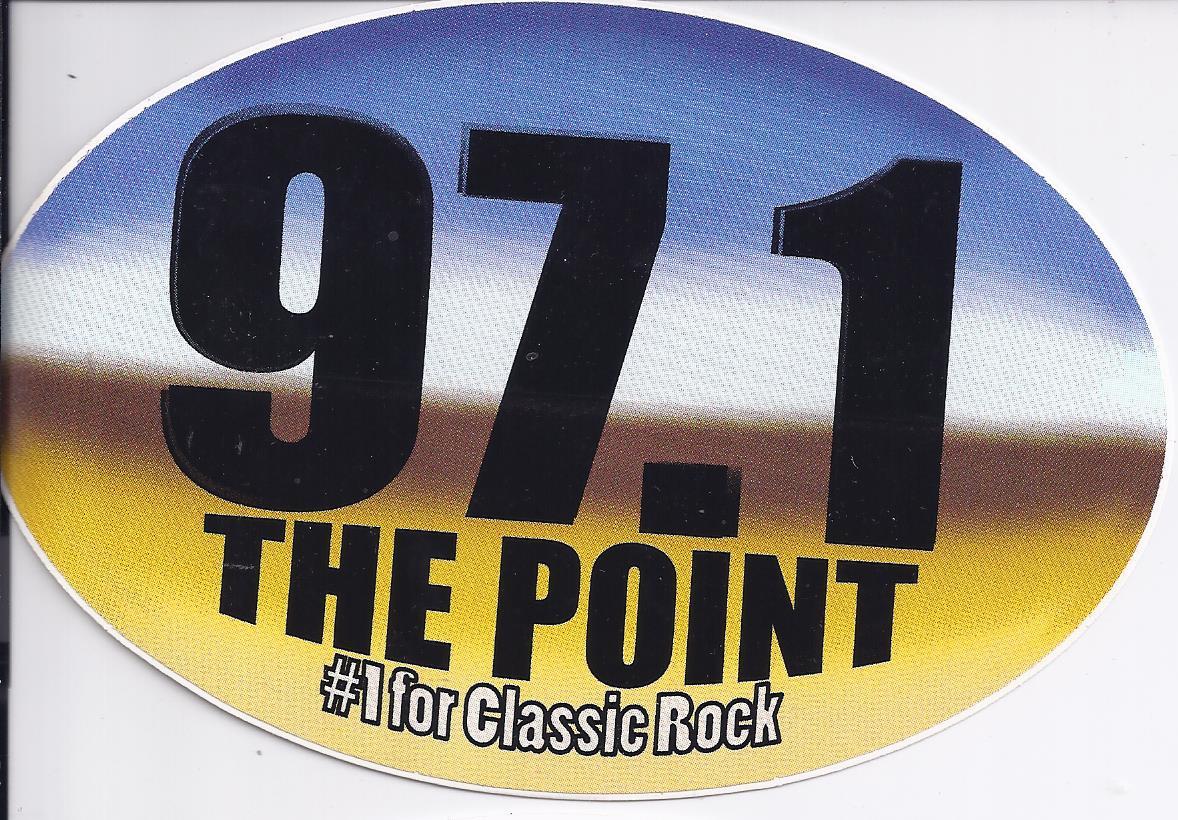 97.1 The Point Radio Sticker - Radio