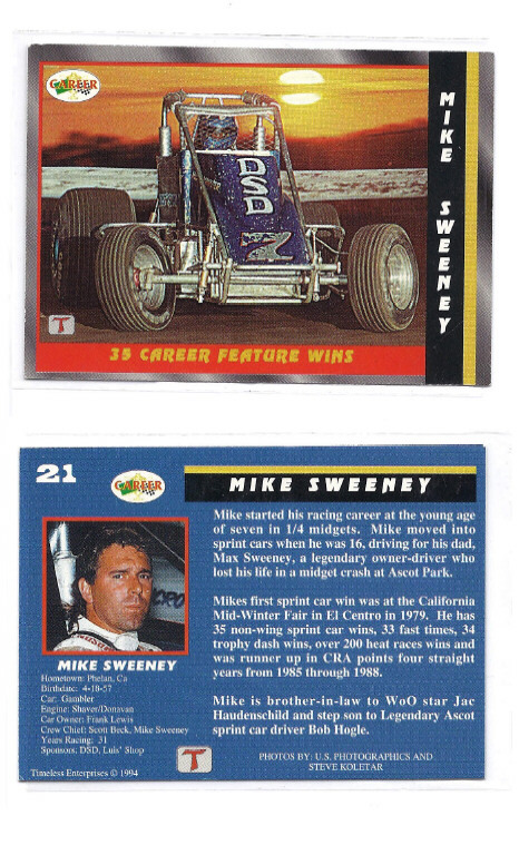 NASCAR Racing SPRINT Car Drivers Trading Cards Set of 4 Sports Cards ...