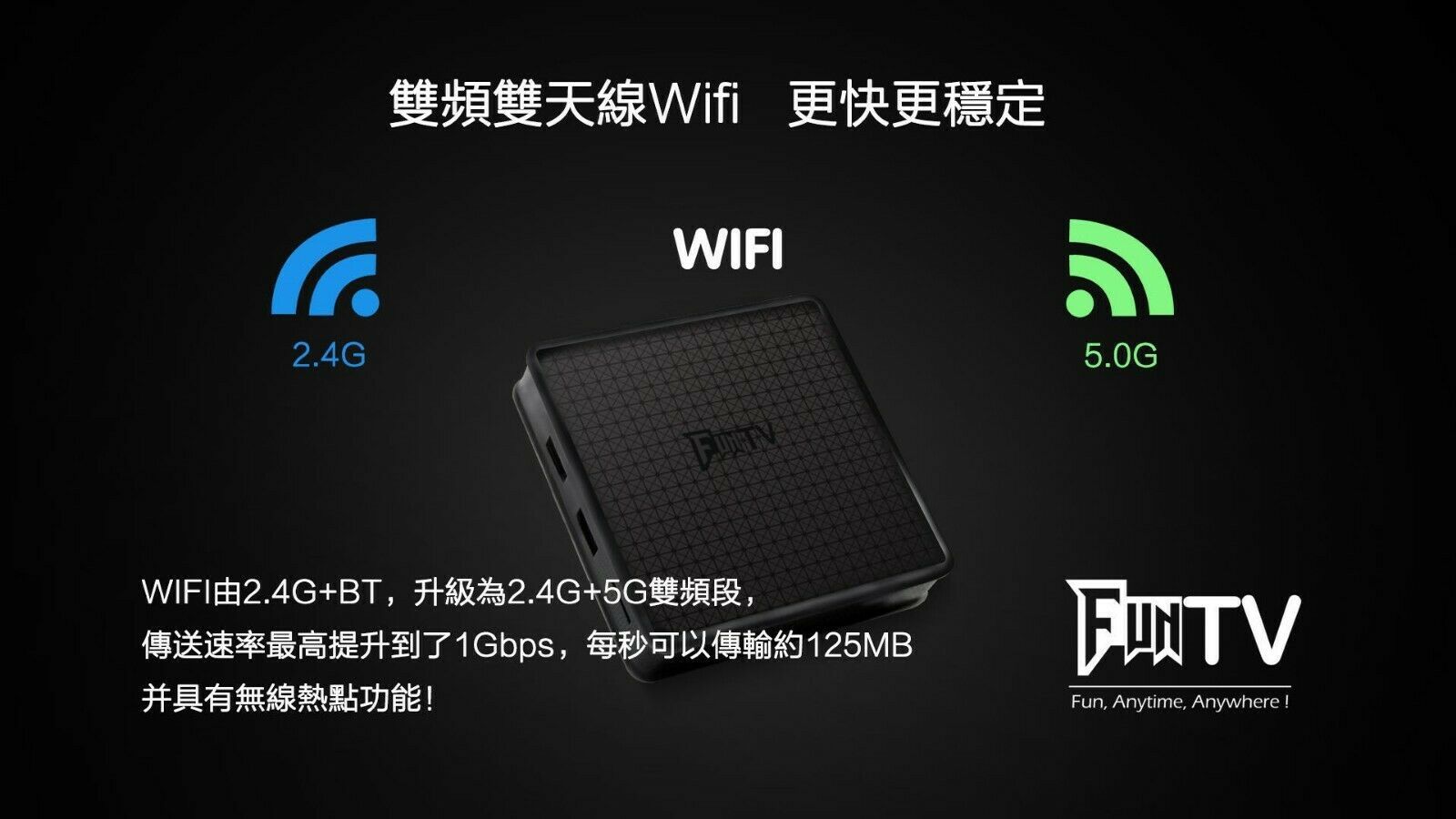 FUNTV Box 2020 最新三代 FUN TV電視盒 China/HK/Taiwan Live 美国电视 中港澳台湾直播点播回播 影劇 ...