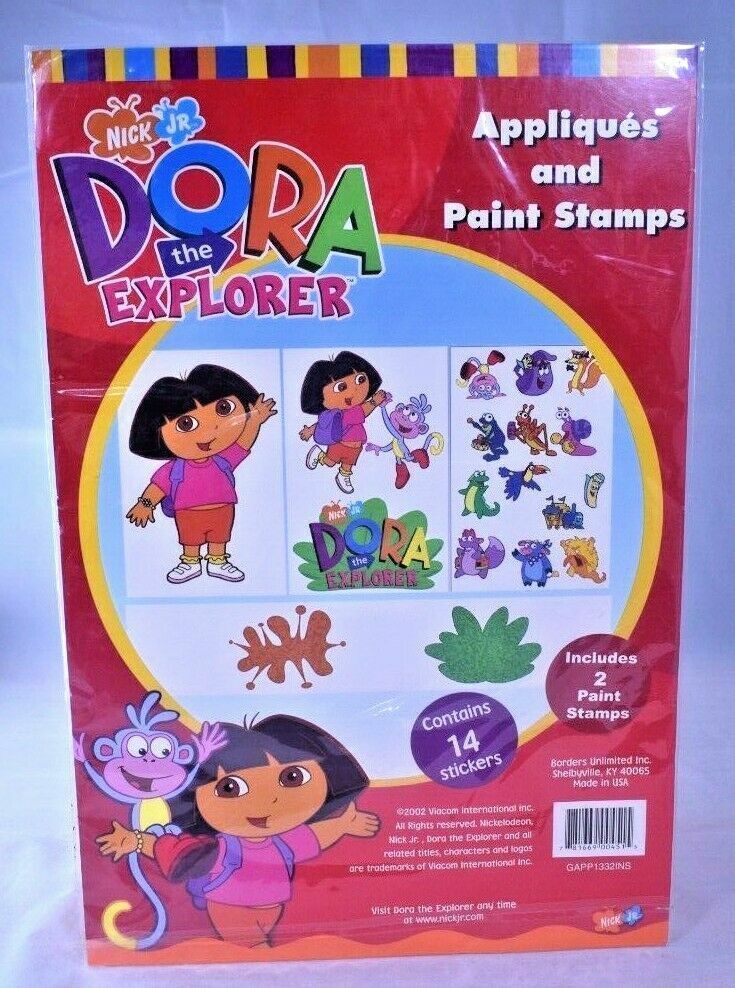Nickelodeon Jr Room Decorating Kit Stickers Paint Stamps Dora the ...