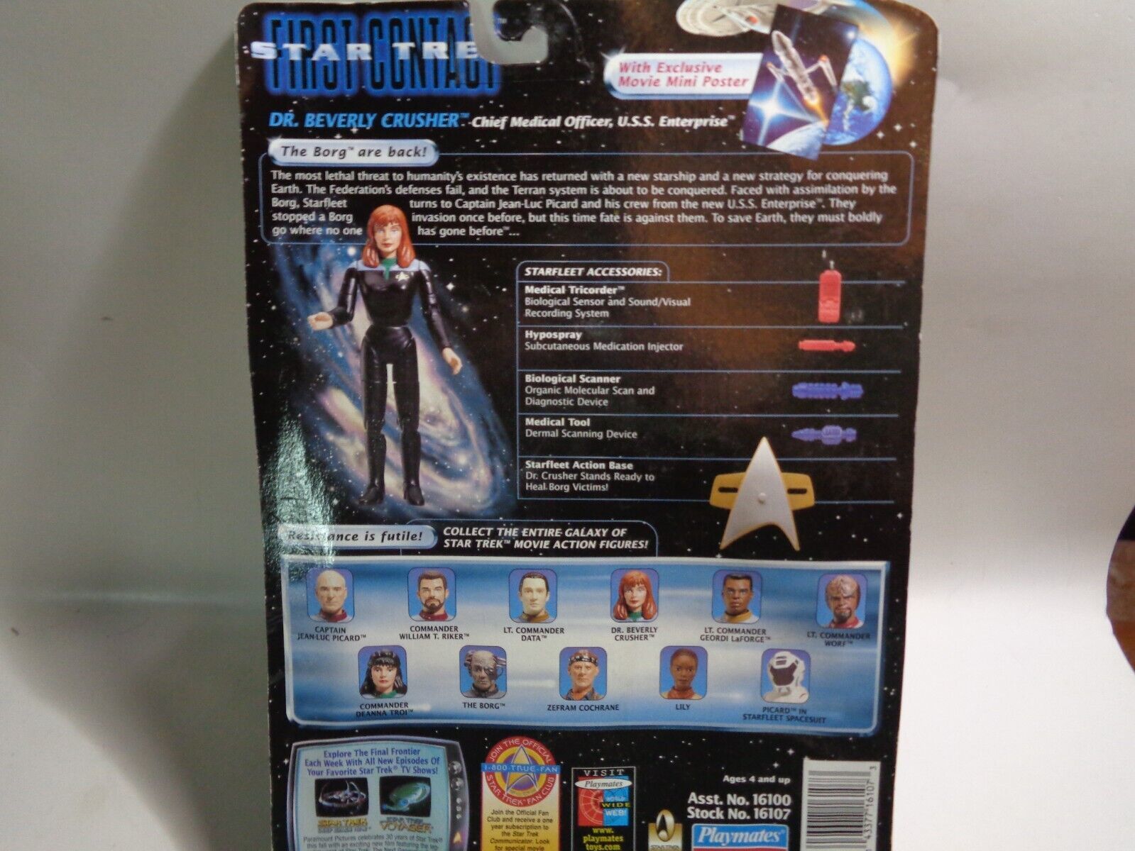 Star Trek First Contact Dr. Beverly Crusher Action Figure - Collectible ...