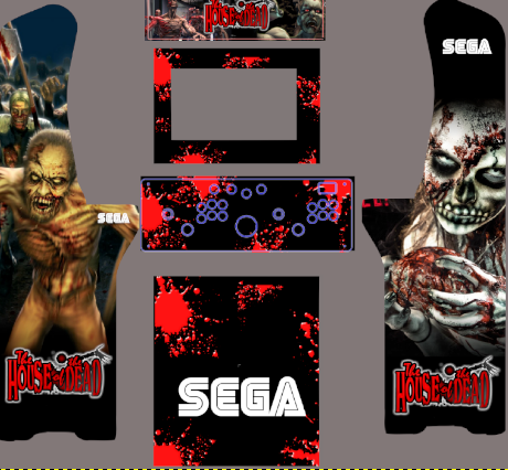 AtGames Legends Ultimate ALU House of the Dead Arcade Cabinet vinyl ...