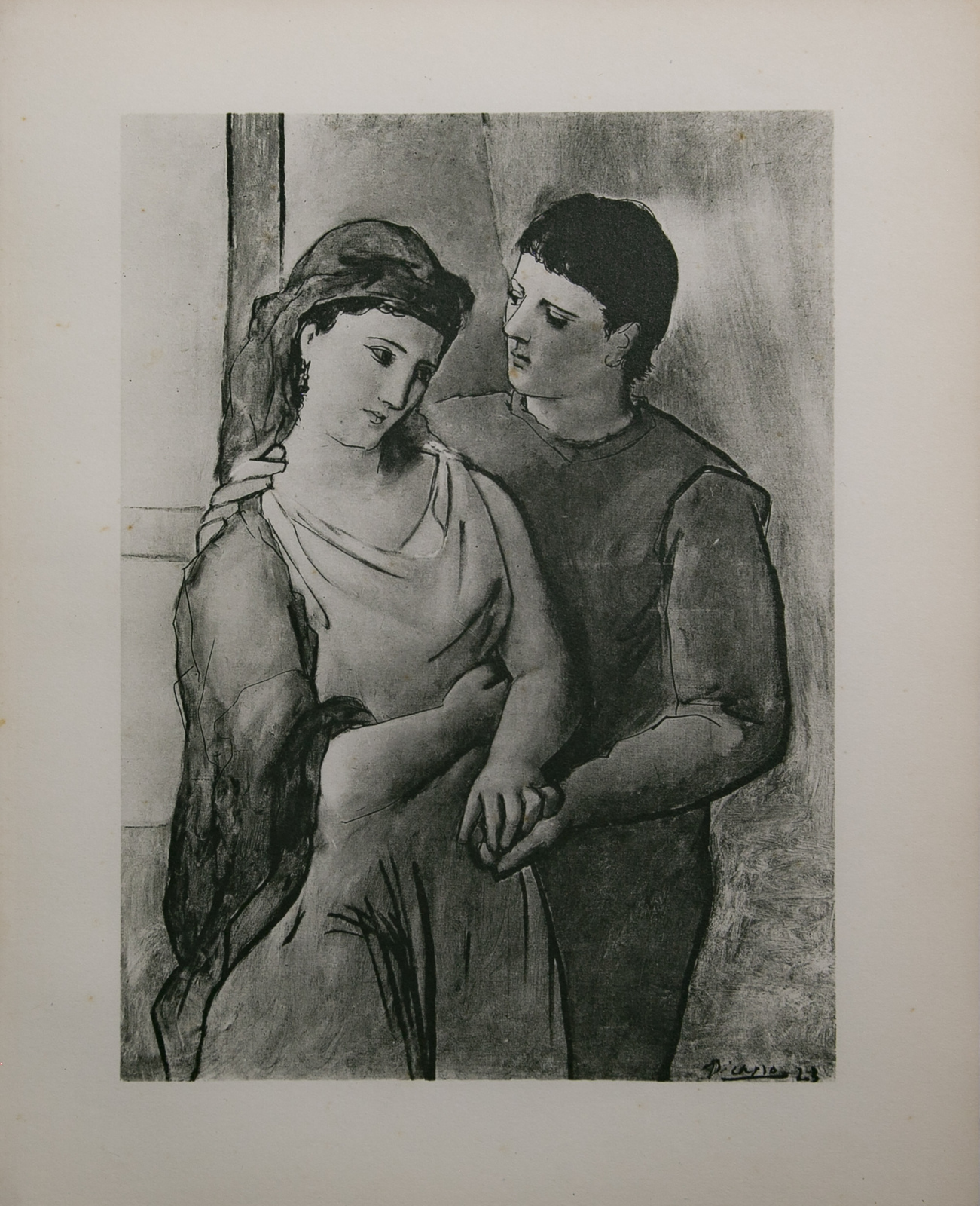 Man and Woman, Pablo Picasso Lithograph 1923 - Art Prints