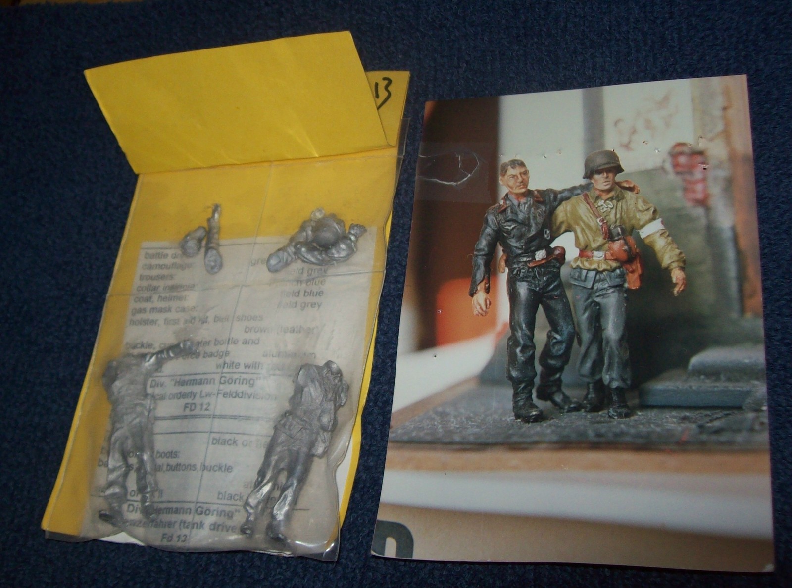 54MM 1/32 METAL ULRICH PUCHALA GERMAN WW2 MEDICAL ORDERLY ASSISTING ...