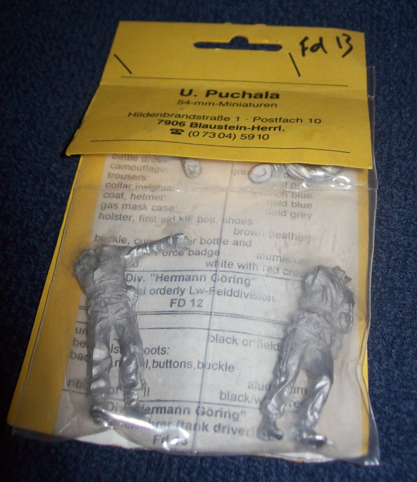 54MM 1/32 METAL ULRICH PUCHALA GERMAN WW2 MEDICAL ORDERLY ASSISTING ...