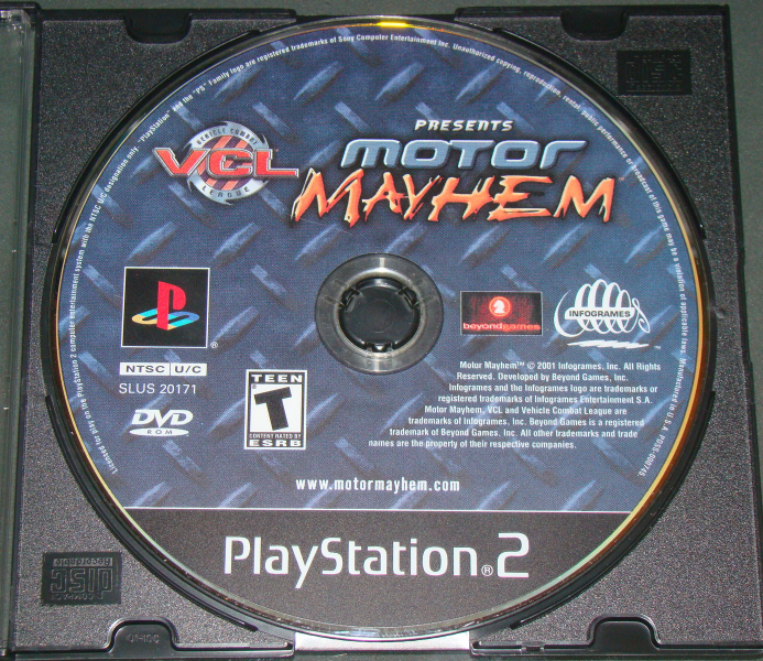 Playstation 2 - VEHICLE COMBAT LEAGUE Presents MOTOR MAYHEM (Game Only ...