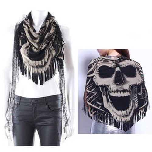 Visual Kei Punk Gothic Halloween Hot Topic Jrock Skeleton Fringe Mesh ...