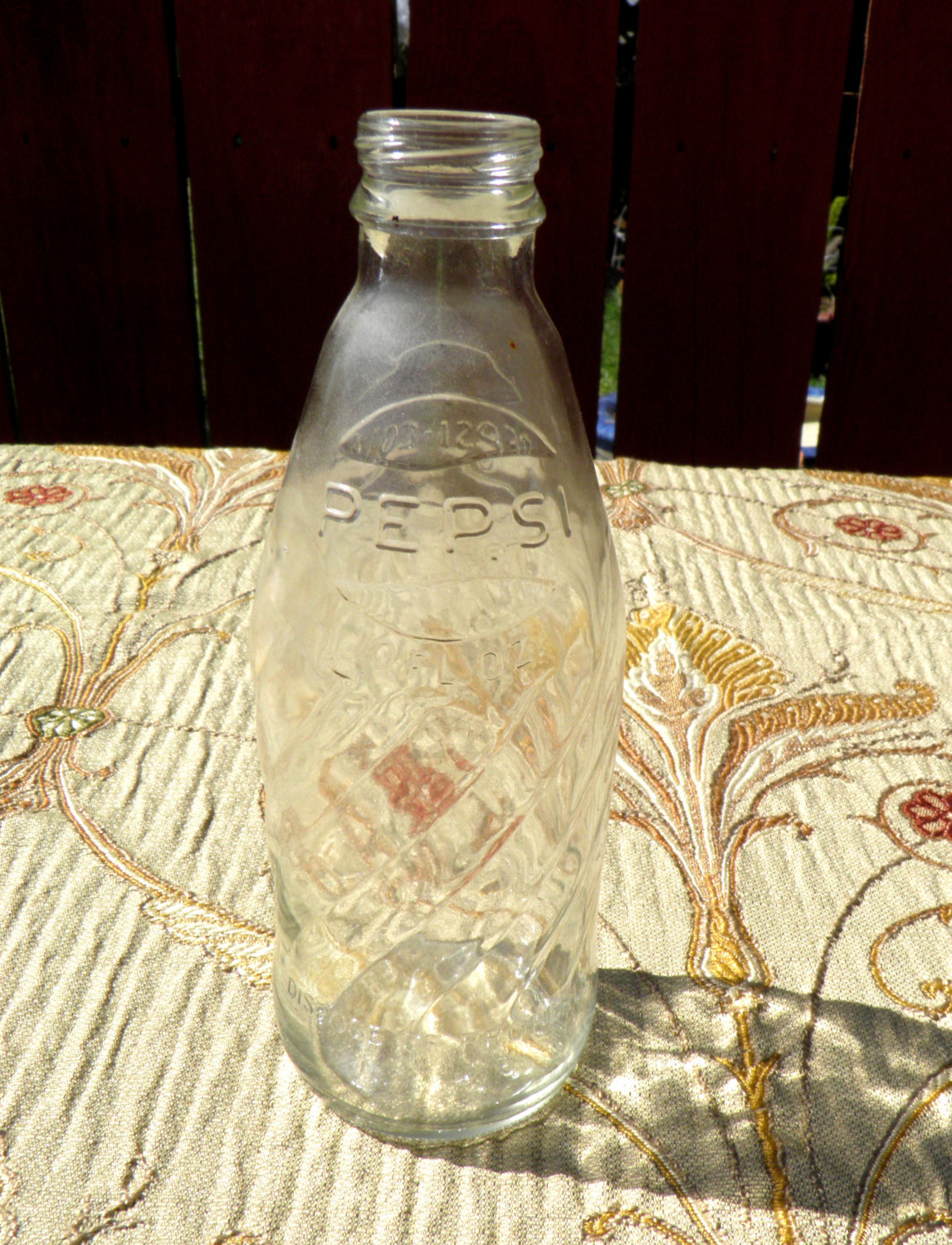 Vintage Pepsi Memorabilia - Pepsi Clear Glass Bottle - Twist Off Top ...