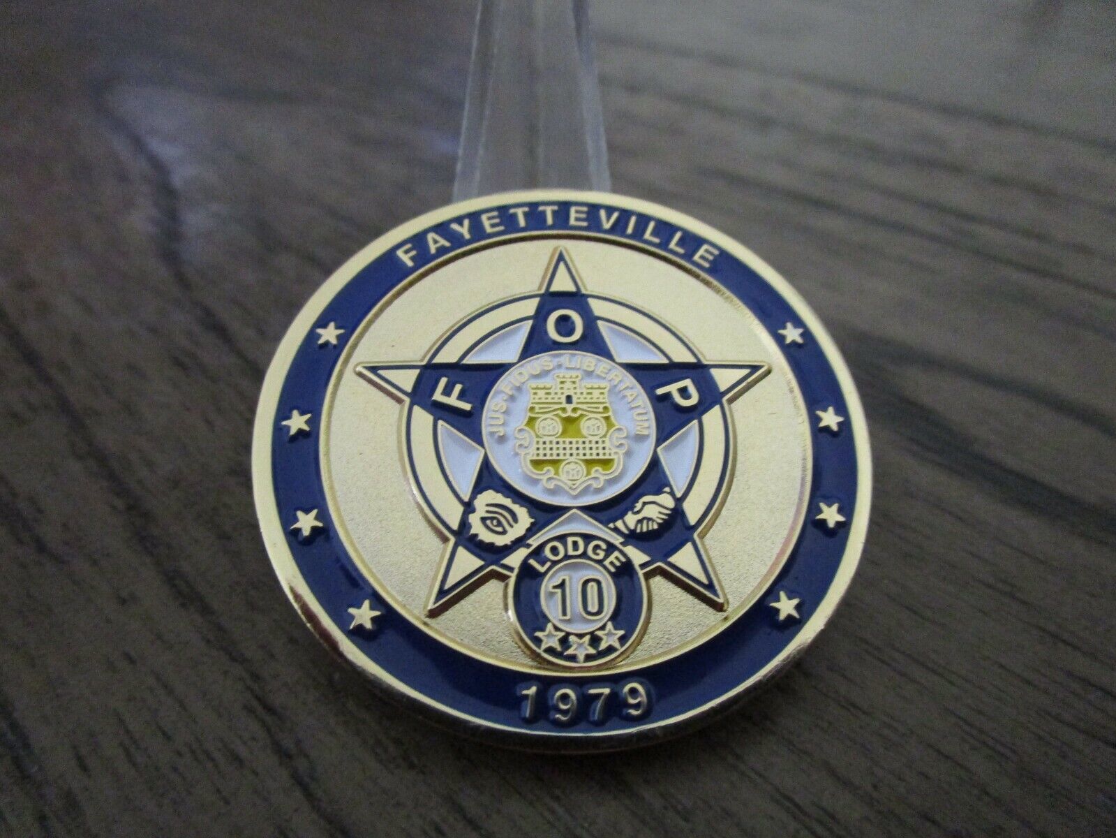 Fayetteville Police Arkansas FOP Challenge Coin #822P - Challenge Coins