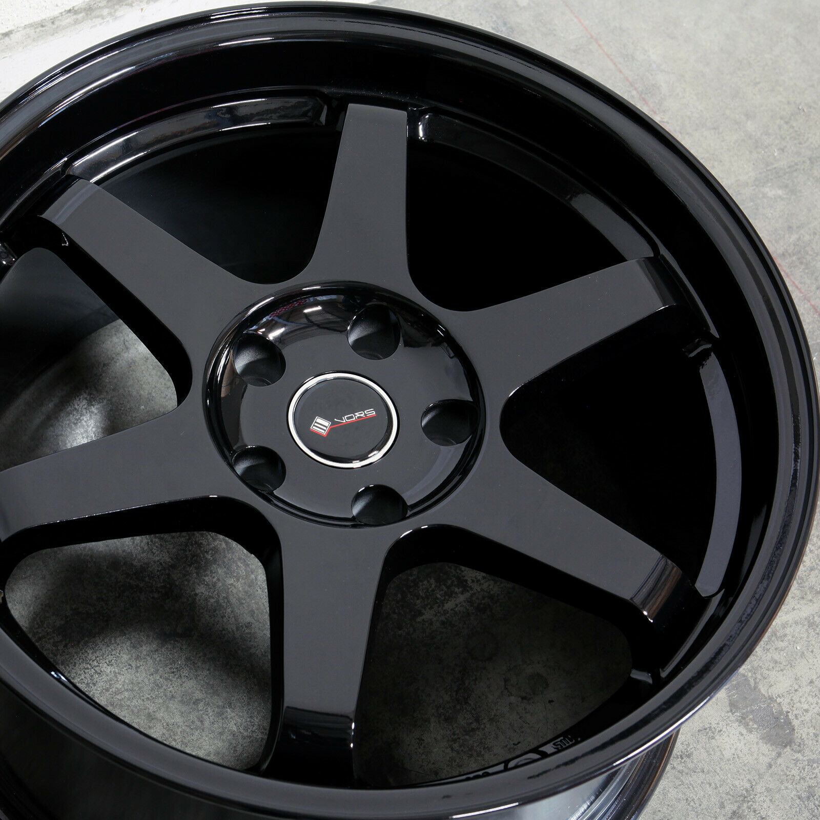 18x8.5 Vors TR37 5x115 35 Black Wheels Rims Set(4) - Wheels