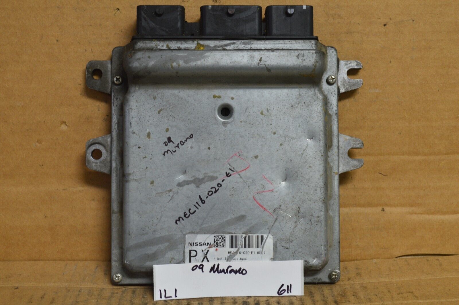 2009 Nissan Murano Engine Control Unit ECU MEC116020E1 Module 611-1L1 ...