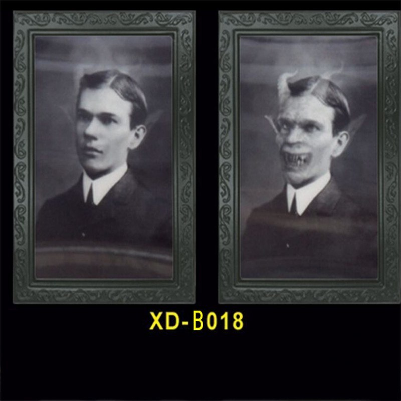 Changeable 3D Ghost Photo Frame Horror Portrait Picture Halloween Party ...