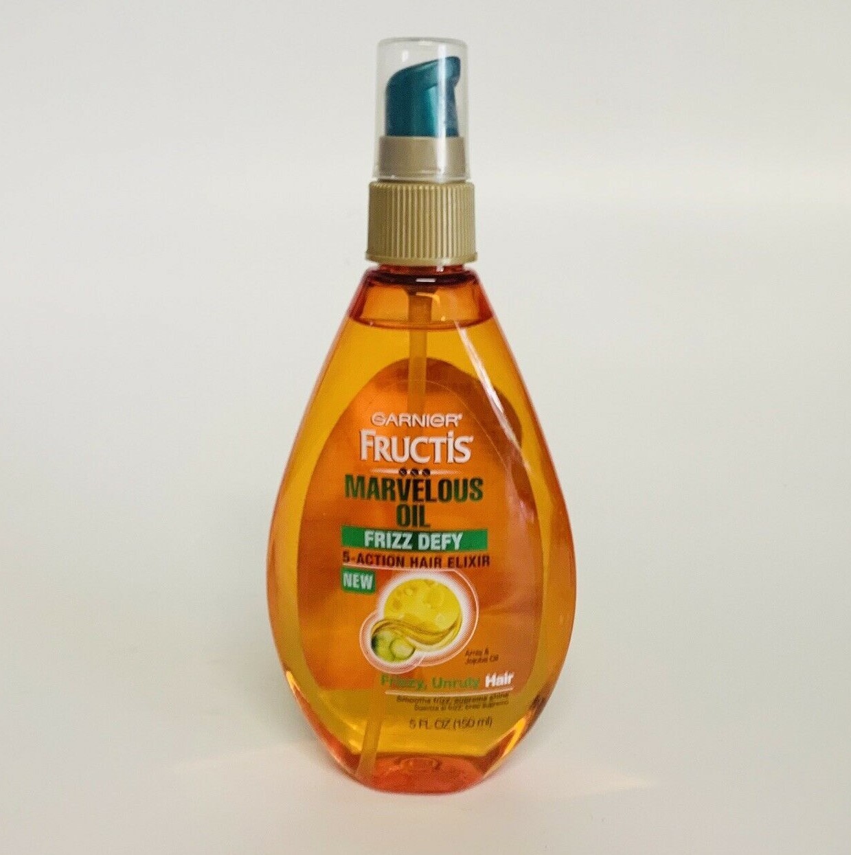 Garnier Fructis Marvelous Oil Frizz Defy 5-Action Hair Elixir 5 fl oz ...