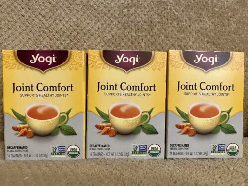 Yogi Joint Comfort Tea Supports Healthy Joints Decaffeinated 16 Bags ...