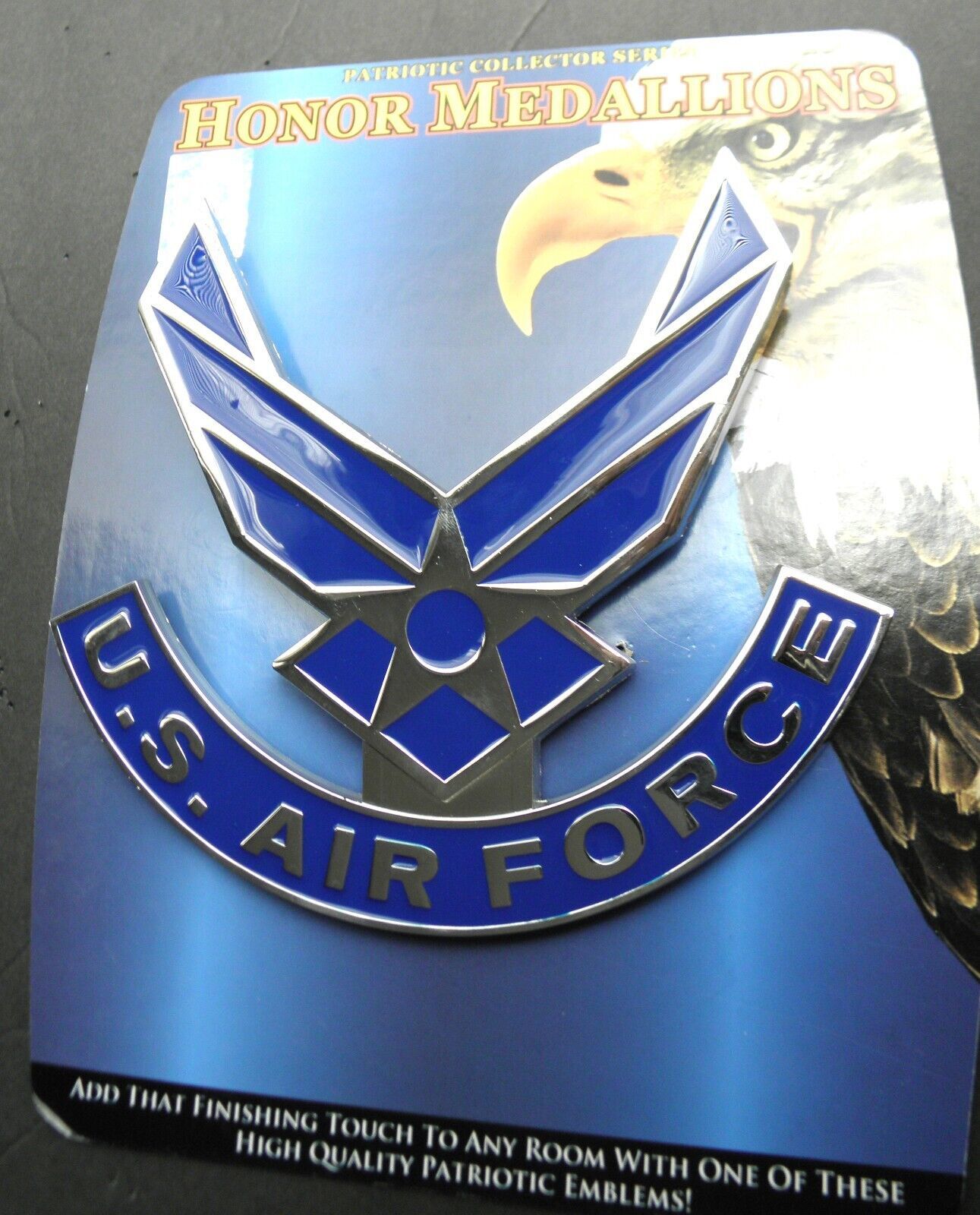 US AIR FORCE USAF EXTRA LARGE CUT OUT WINGS MEDALLION 6.75 INCHES ...