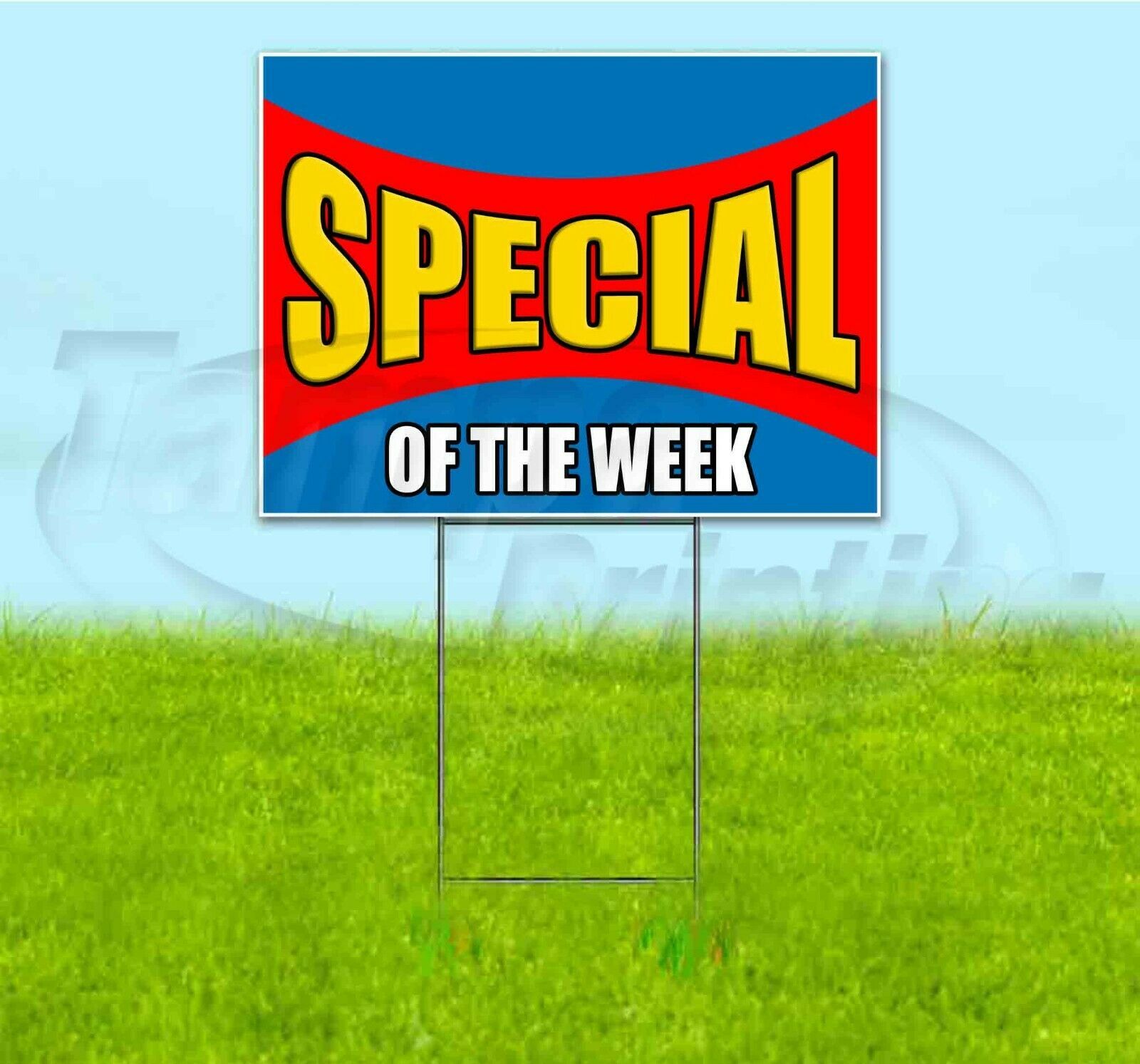 SPECIAL OF THE WEEK 18x24 Yard Sign WITH STAKE Corrugated Bandit ...