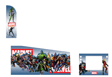 Marvel Arcade1up Pinball Design Decal Pinball vinyl graph, Arcade 1up ...