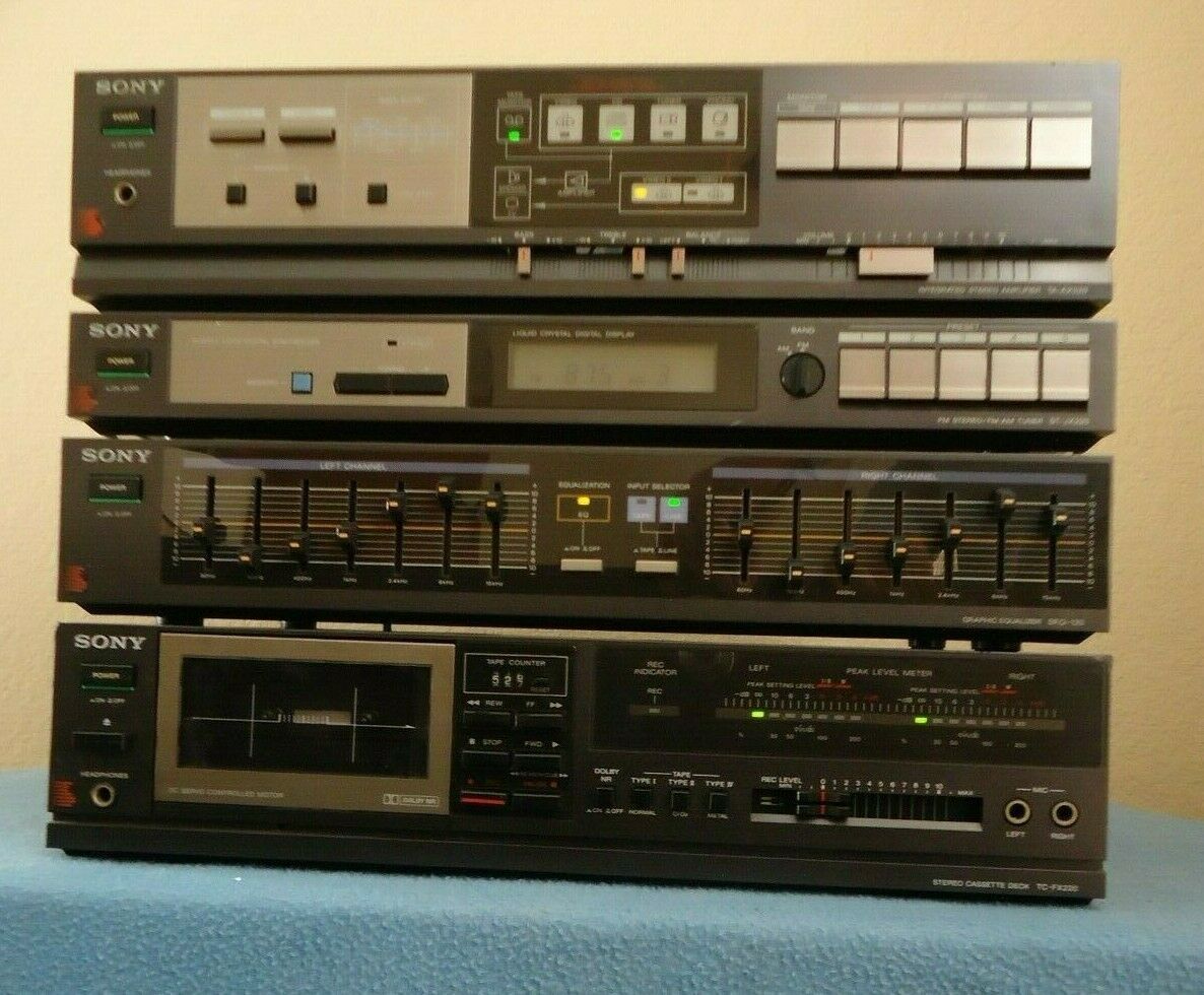 Sony Stereo System, TA-AX320, TC-FX220, SEQ-120, ST-JX220, See Video ...