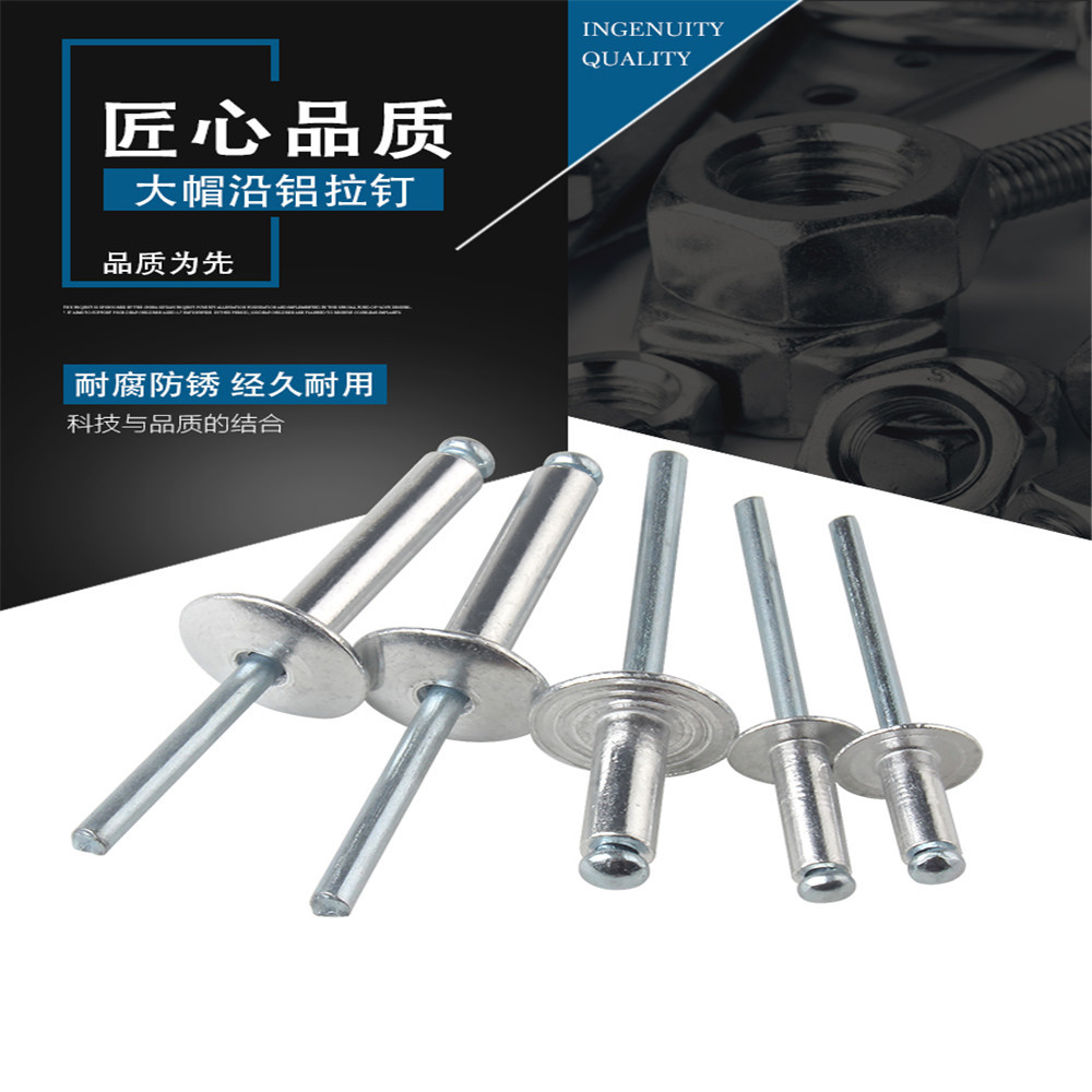 M4/M5 Blind Rivets Nail Big Cap Pop Rivet Mandrel Open Nieten Aluminum ...