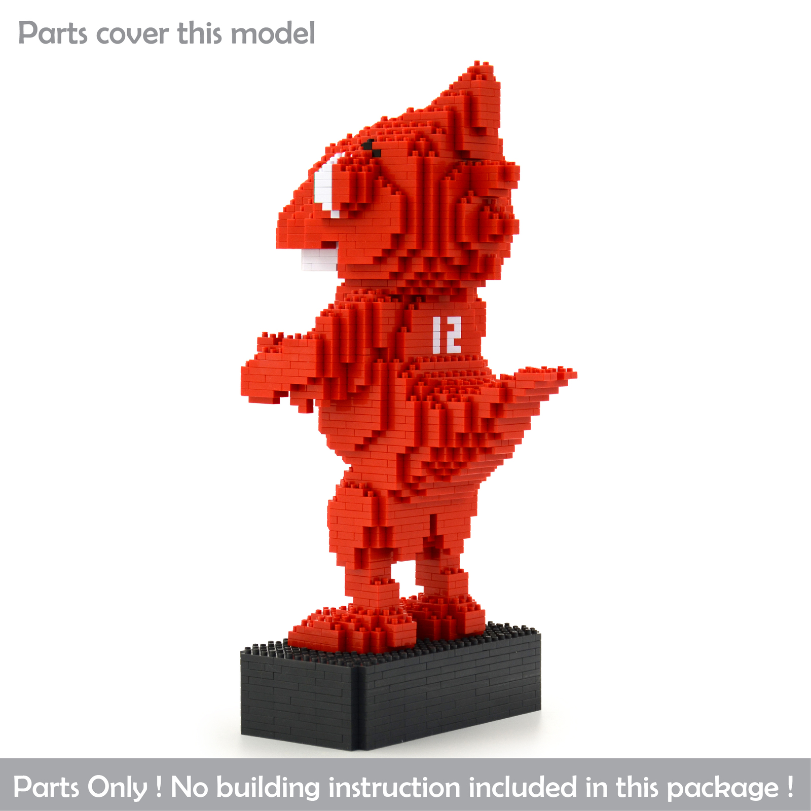 Mighty Red (LFC Mascot) Brick Sculpture (JEKCA Lego Brick) DIY Kit ...