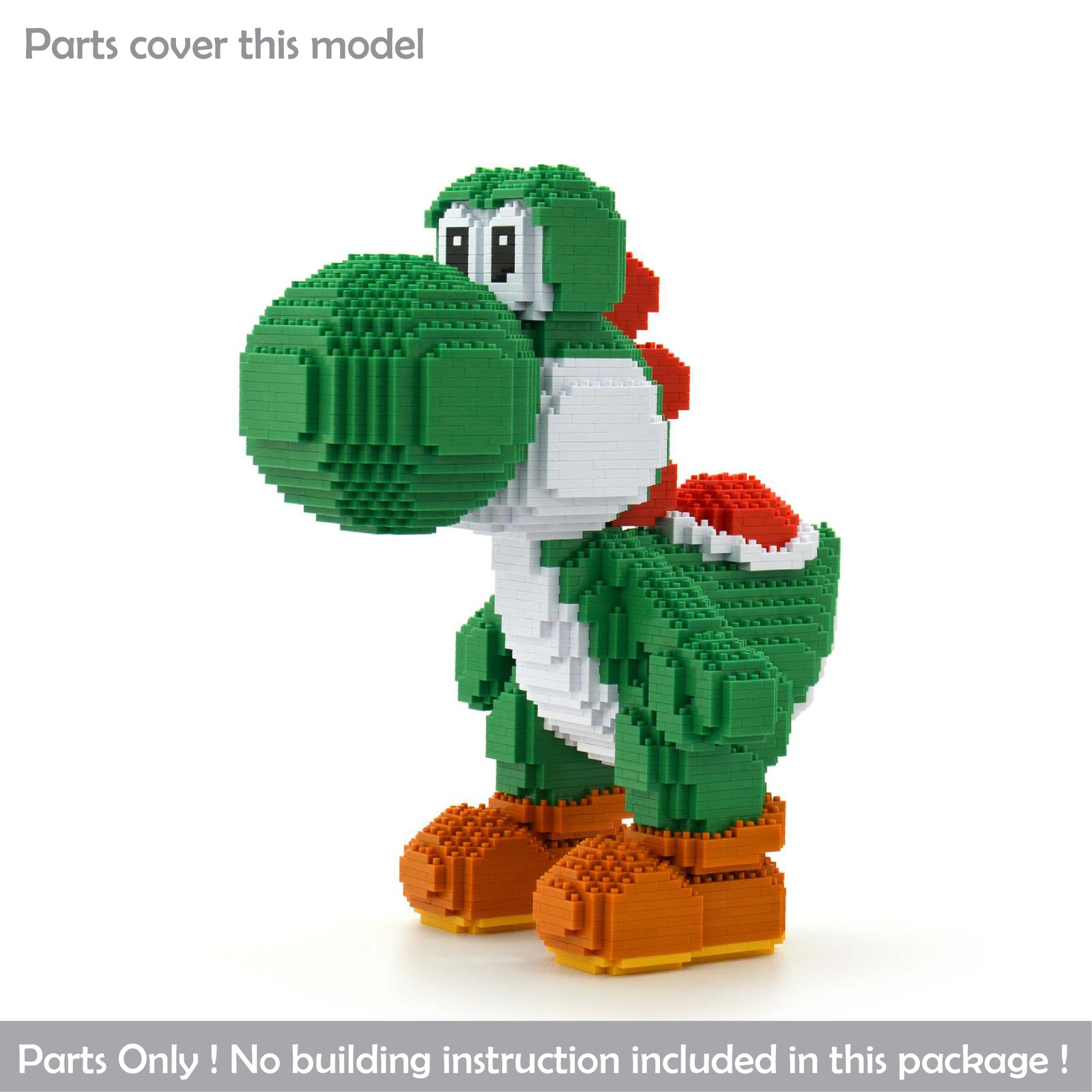 Yoshi (Super Mario) Brick Sculpture (JEKCA Lego Brick) DIY Kit ...