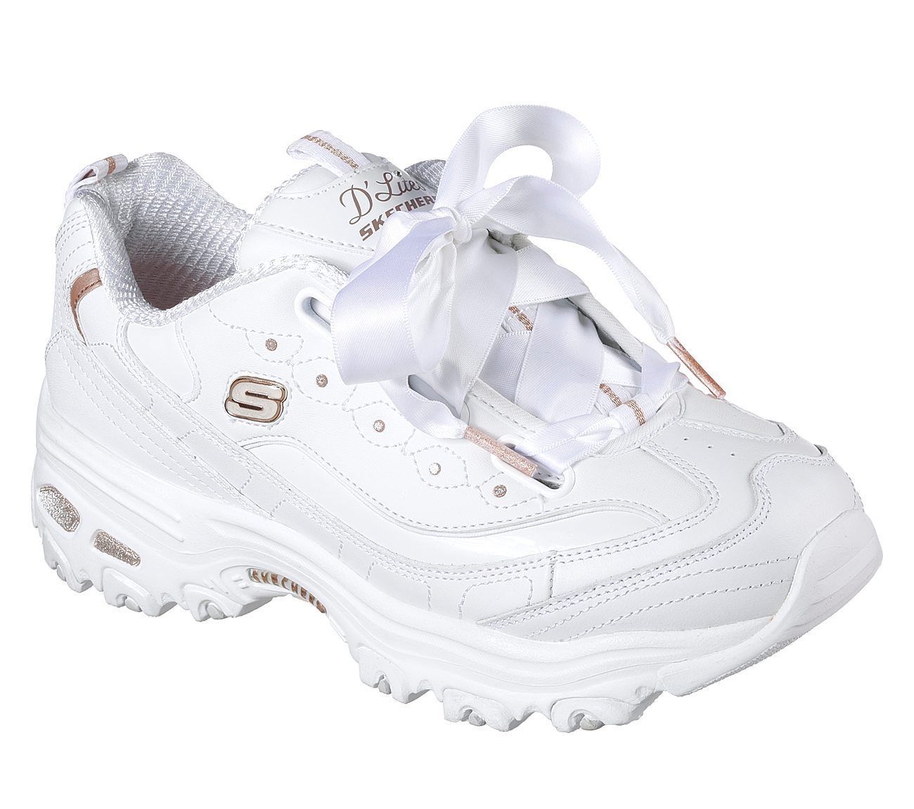 11976 Blanco Dlites Skechers Zapatos Mujer Deportivo Casual Confort ...
