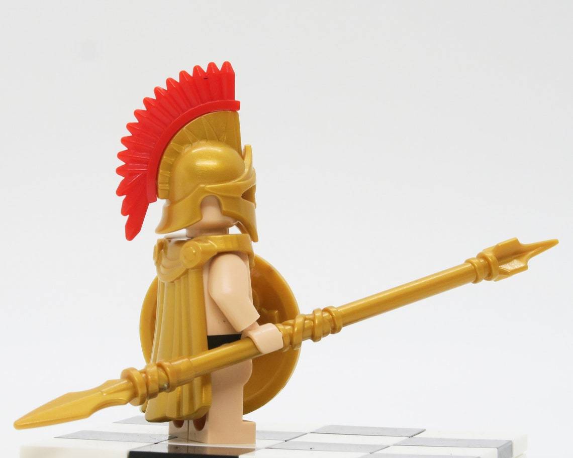 Sparta War Empires Spartan Warrior Soldier Minifigures Weapons and ...