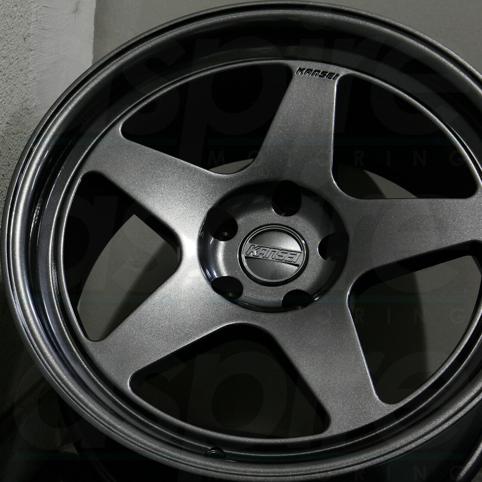18x9.5 Kansei Knp 5x100 22 Gunmetal Wheels Rims Set(4) - Wheels