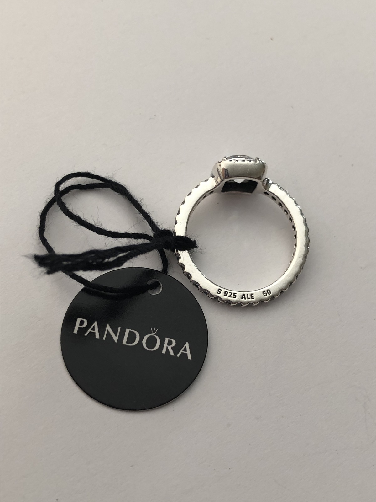 Genuine Pandora Sterling Silver Timeless Elegance Clear CZ Ring ...