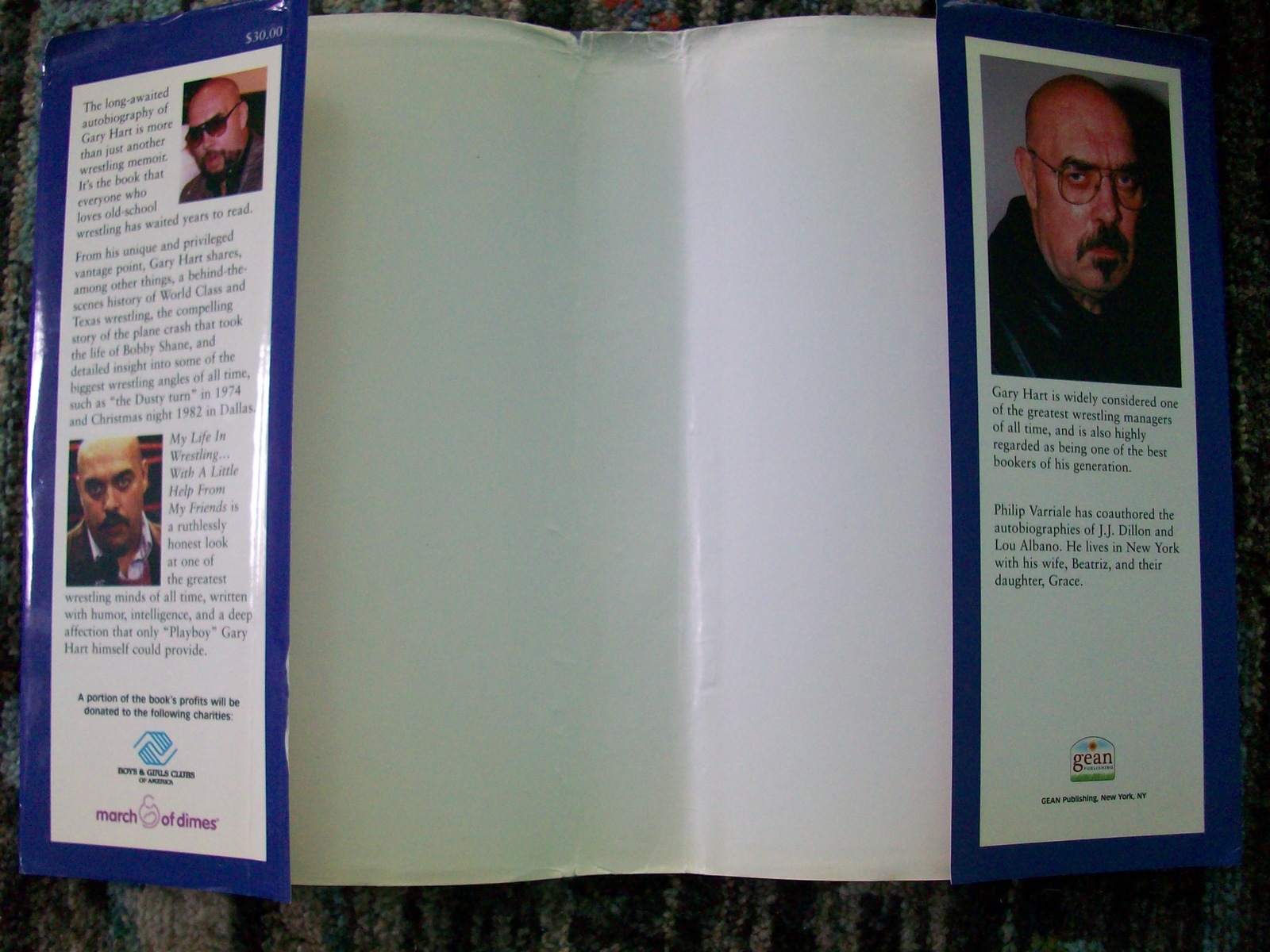 Playboy Gary Hart My Life in Wrestling Hardcover Book Philip Varriale ...