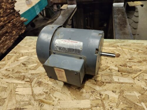 Leland Faraday 1 HP 3 Phase 3450 RPM C56 Fr. Model M679 Electric Motor ...