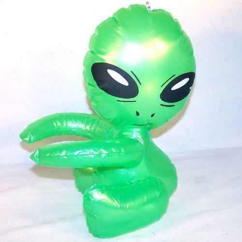 BUY 1 GET 1 FREE CLING ON BABY ALIEN blow up toy inflateable aliens UFO ...