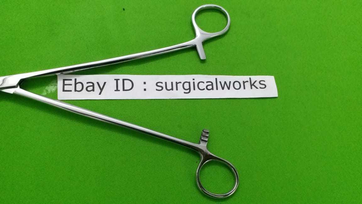 Lahey Goitre Seizing Grasping Tenaculum Forceps Probes 3x3Teeth 25cm ...