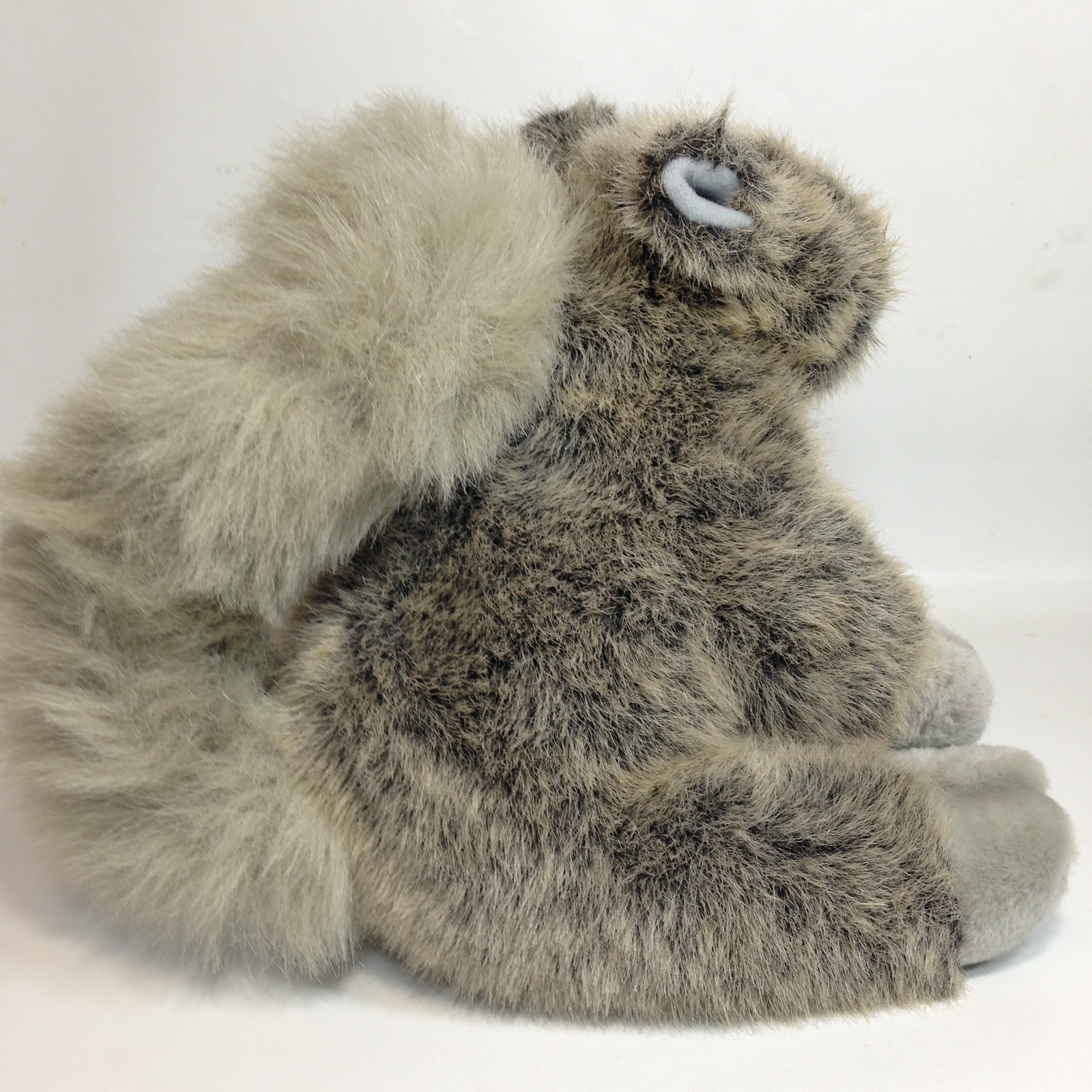 Gray Squirrel Soft Fluffy Tail Life Like Plush Toy Grey Furry Stuffed ...