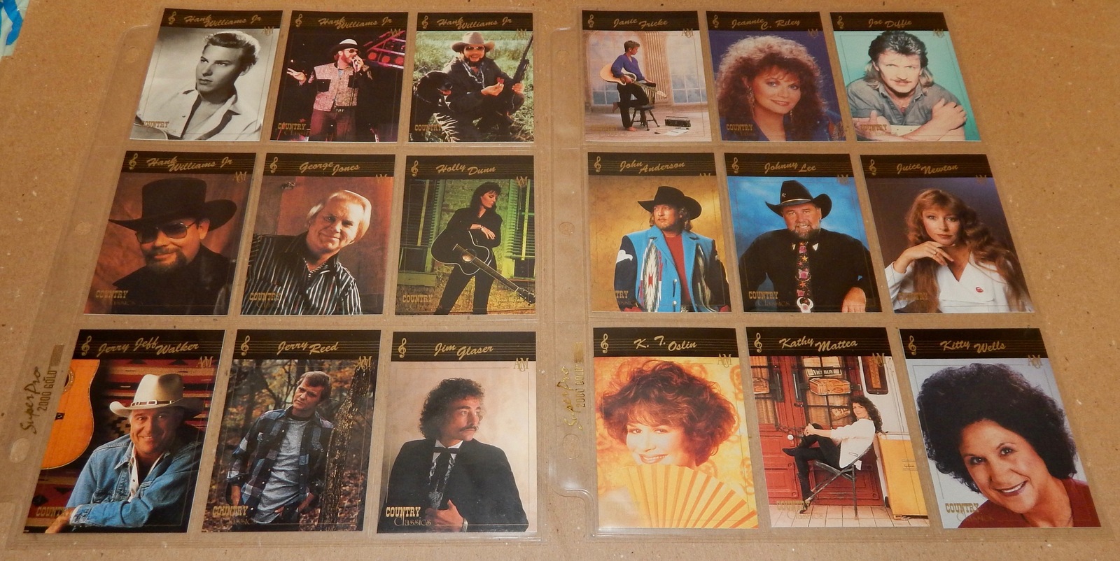 ACM Card Lot Country Singers 1992 Classics 99 each Binder Non-Sports ...