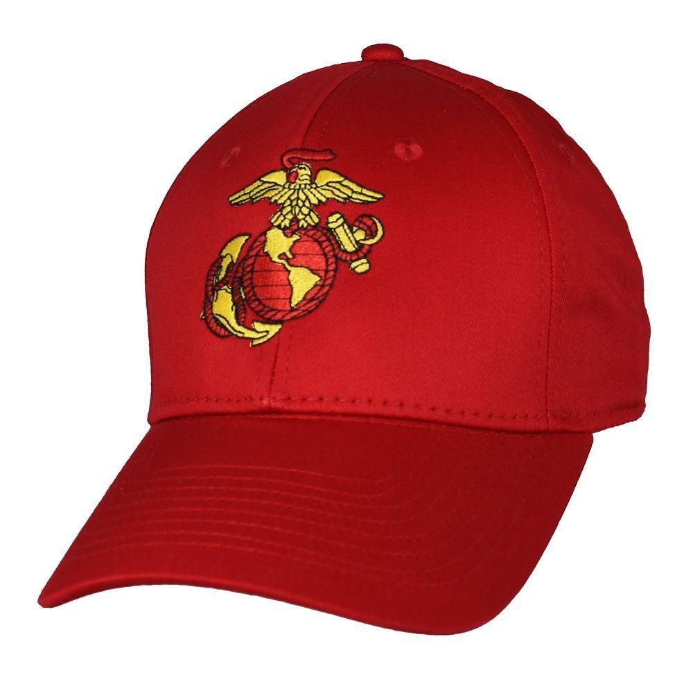 US MARINE CORPS USA MADE Officially Licensed RED EGA Military Hat ...