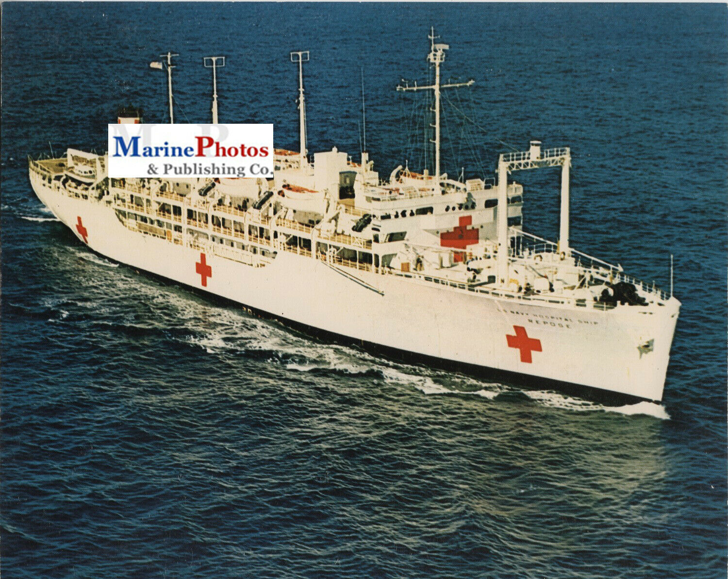 USS REPOSE AH 16 HOSPITAL SHIP PHOTO 8 X 10 - Photographs