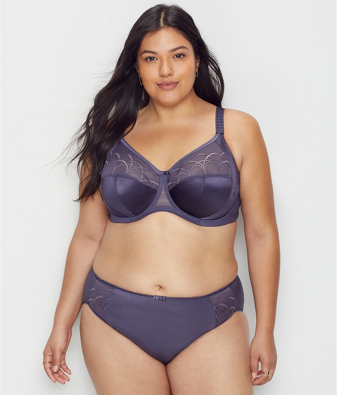Elomi Anthracite Cate Underwire Full Cup Banded Bra Us 36g Uk 36f