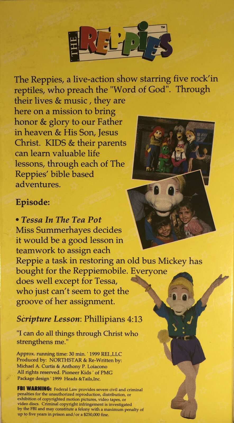 The Reppies Tessa In A Tea Pot(VHS 1999)VERY RARE VINTAGE COLLECTIBLE ...