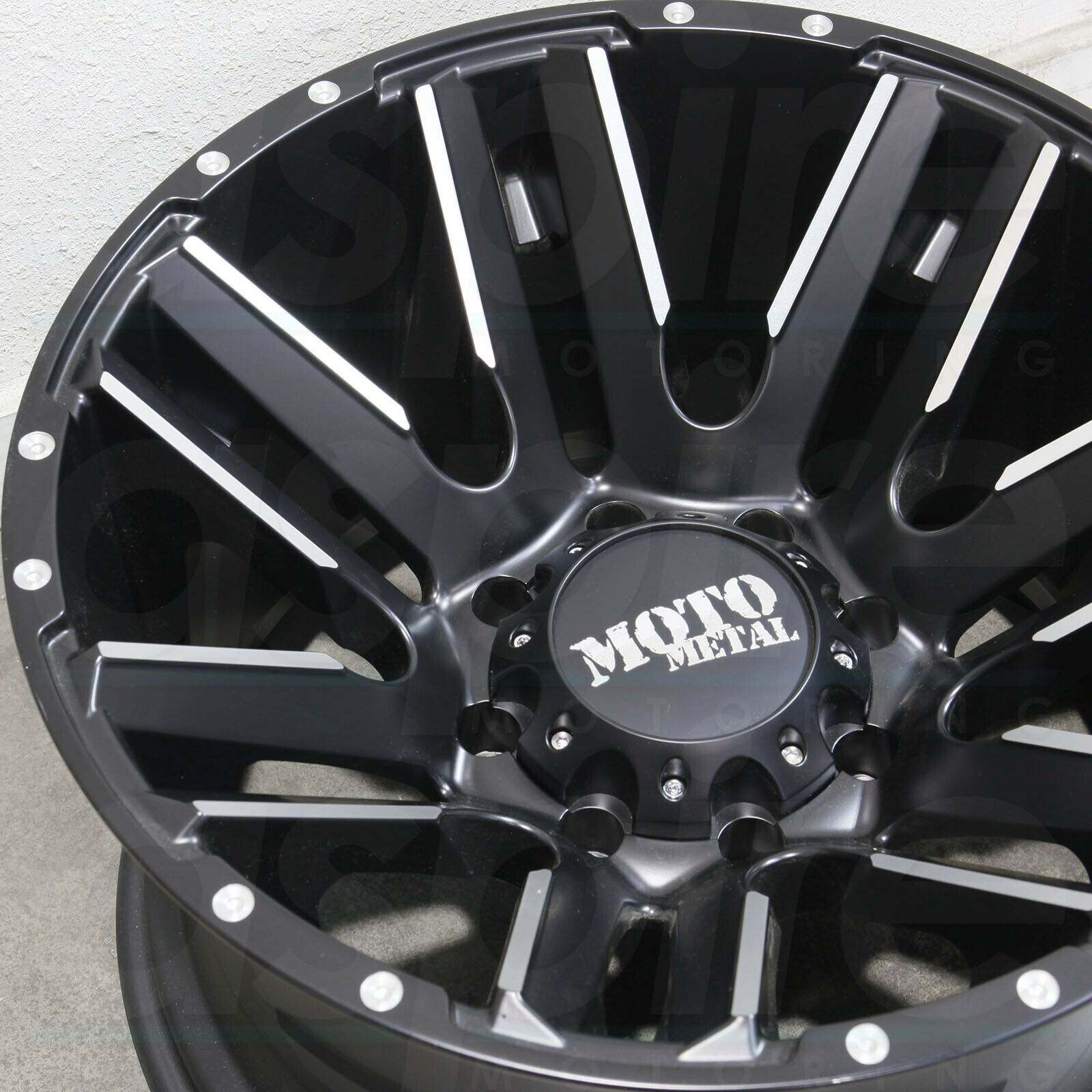 20x10 Moto Metal MO978 Razor 6x5.5/6x139.7 -24 Satin Black Machine ...