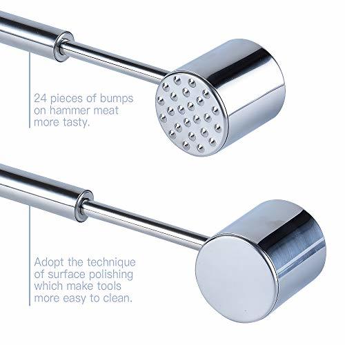 Meat Tenderizer Kitchen Meat Mallet Pounder Stainless Steel Mallet For