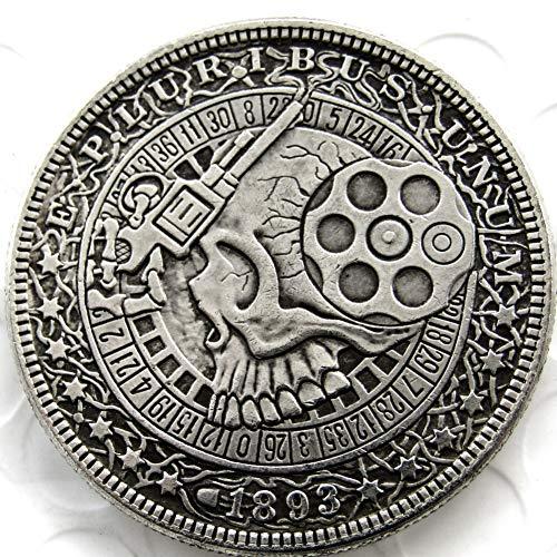 Rare Antique USA United States 1893 Morgan Dollar Gangster Skull Zombie ...