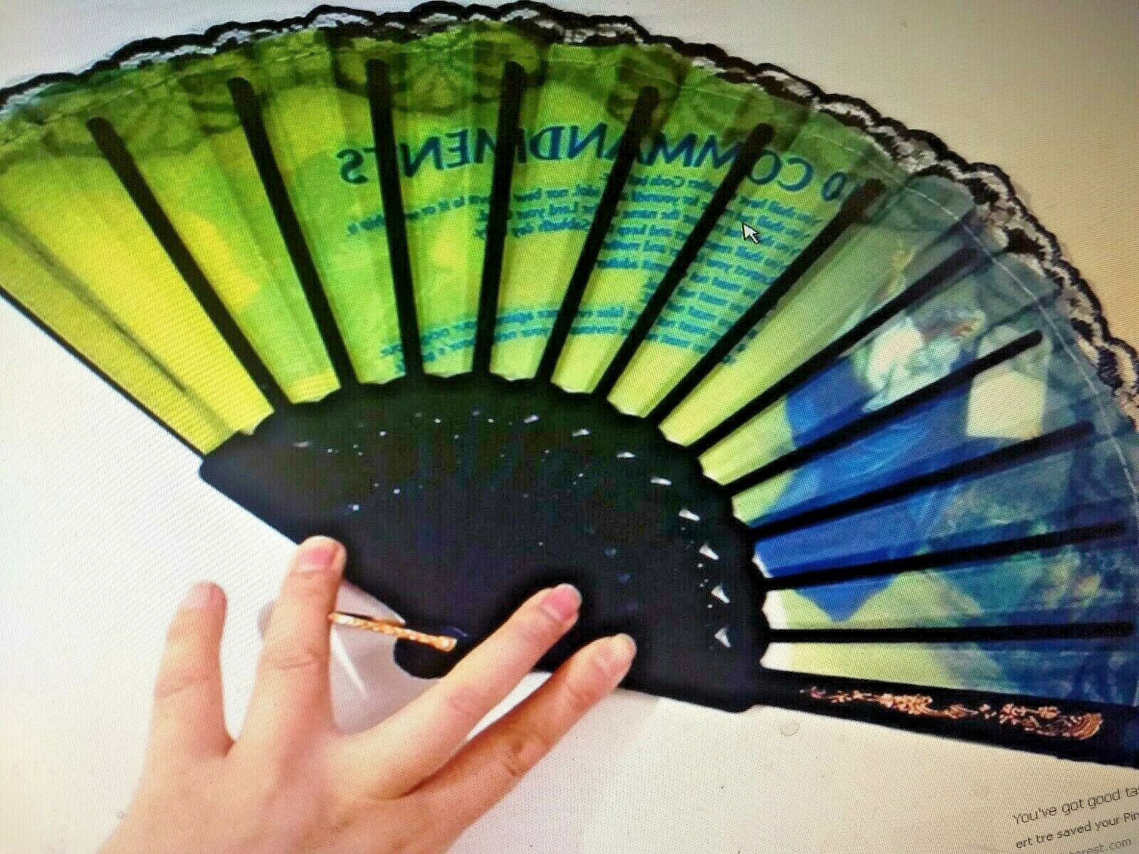 Religious Folding Spanish women laced Hand Dance Fan - Hand Fans