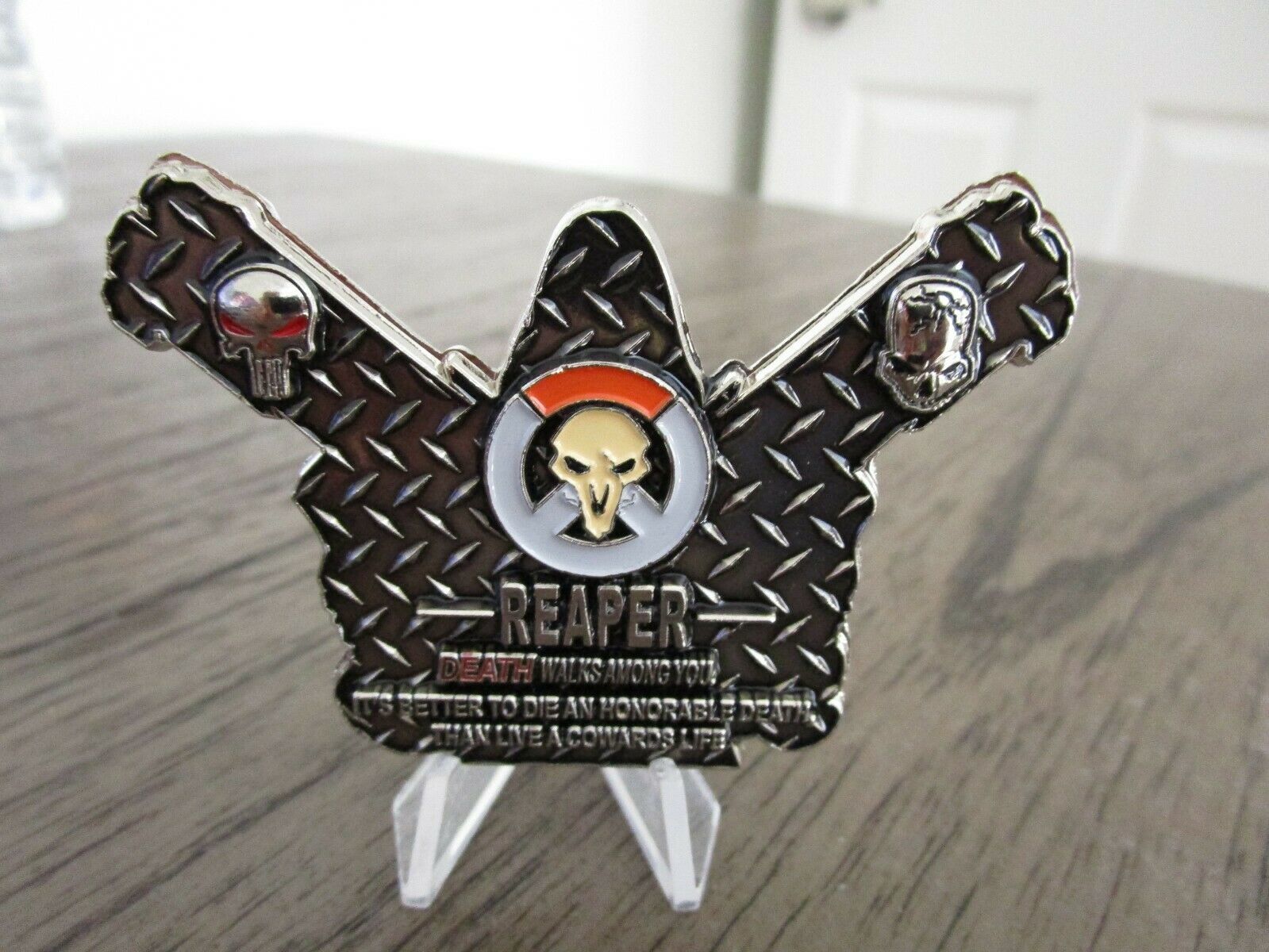Overwatch Reaper Death Walks Among Us Punisher Challenge Coin ...