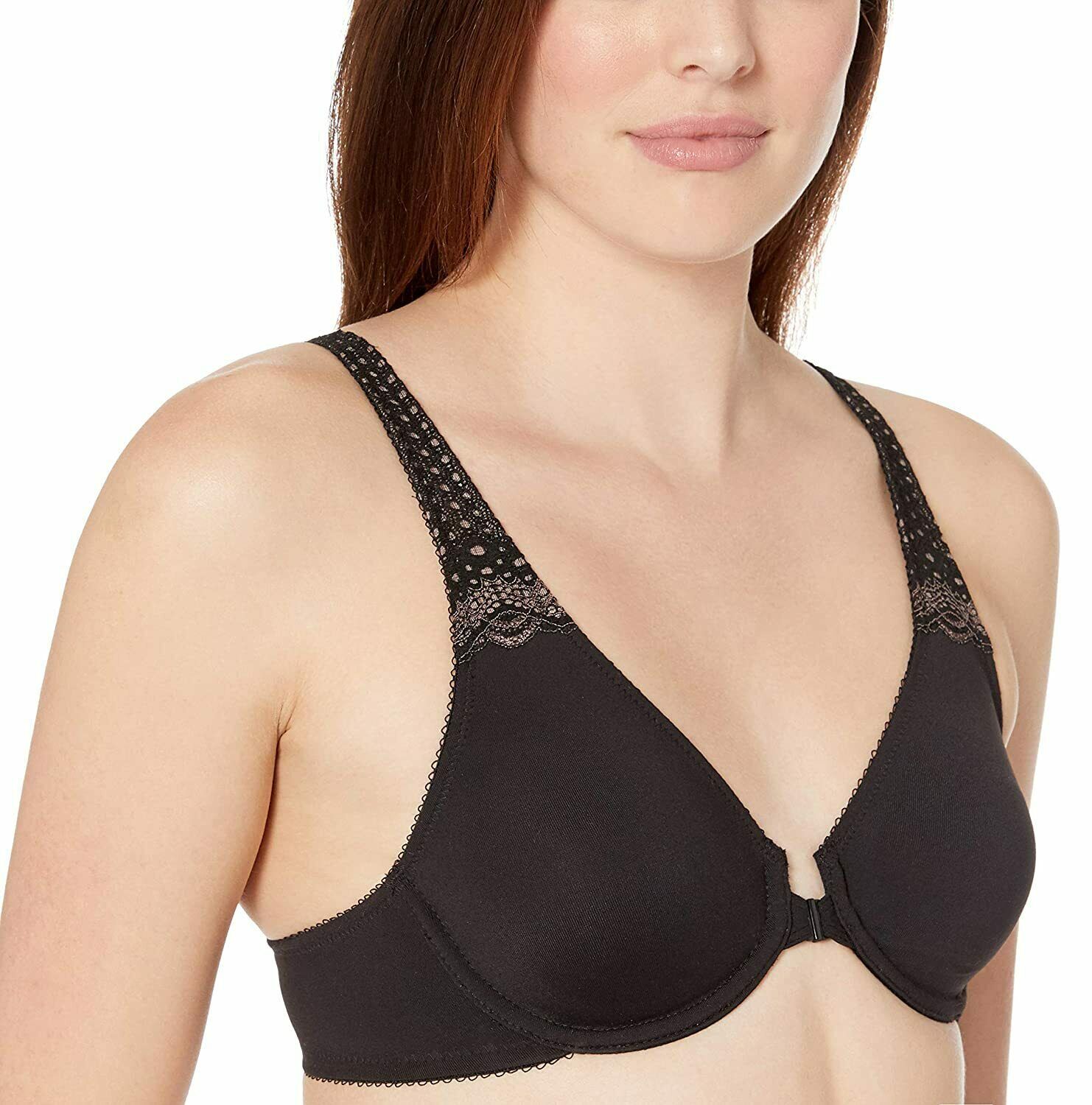 Wacoal BLACK Soft Embrace Front Close Underwire Bra US 38D UK 38D Wacoal BLACK Soft Embrace Front Close Underwire Bra US 38D UK 38D