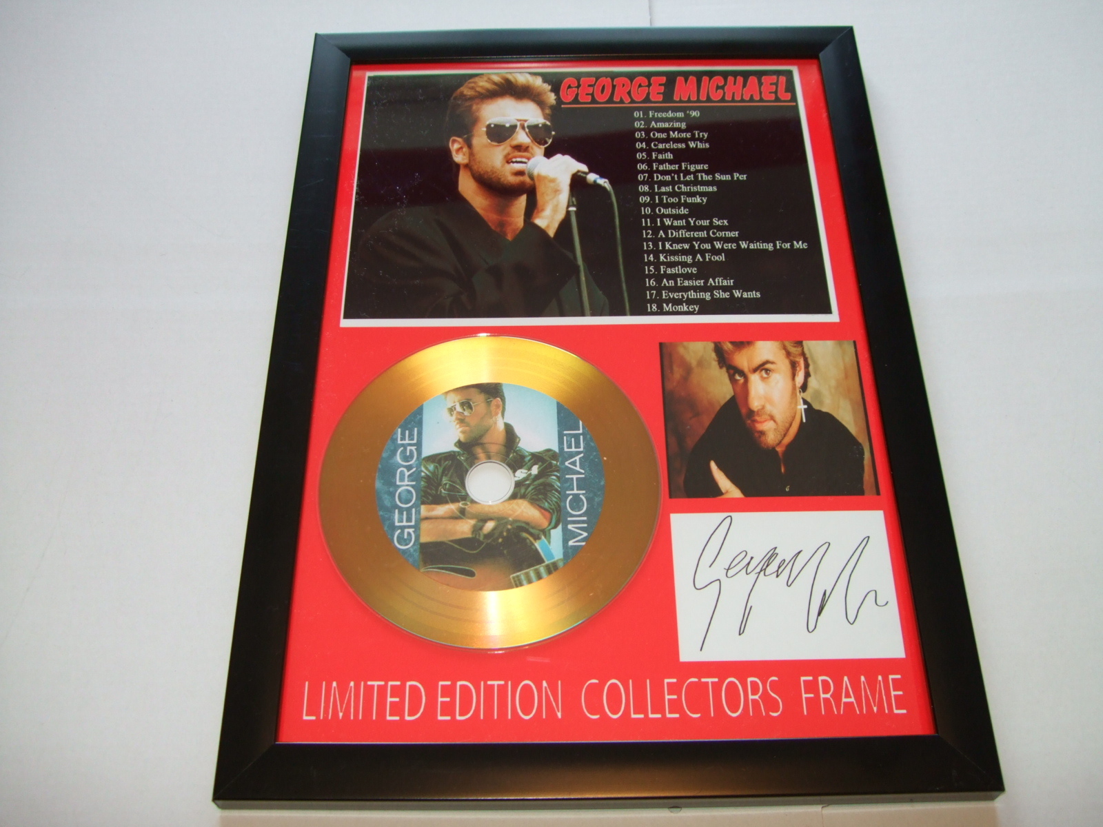 george michael signed disc presentation disc - CDs