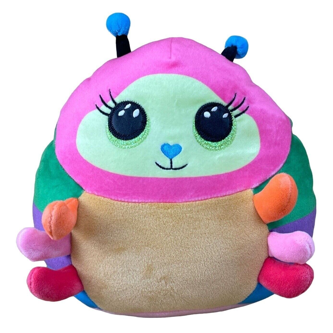 TY Beanie Squish-A-Boos 8" Nessa the Caterpillar Plush Squishies ...