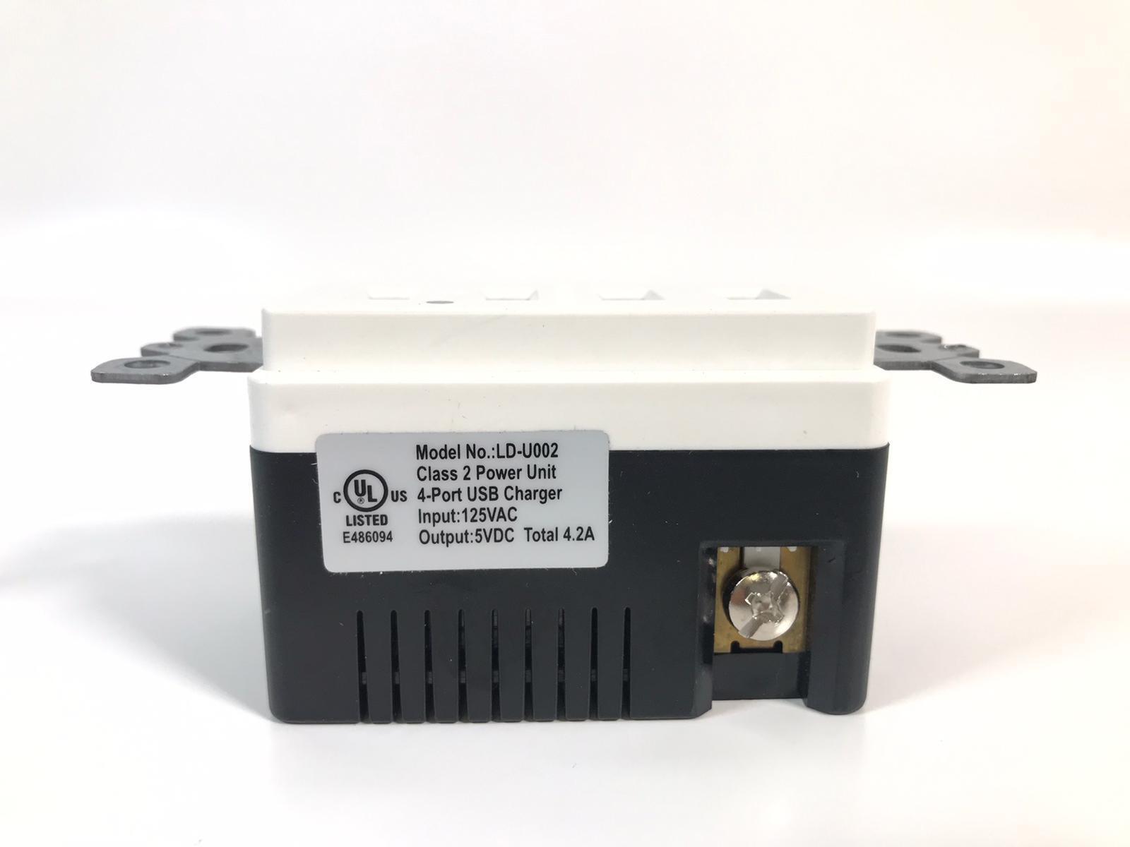 LD-U002 Chargement USB Mural Prise 4-Port Chargeur USB Avec LED Clair ...