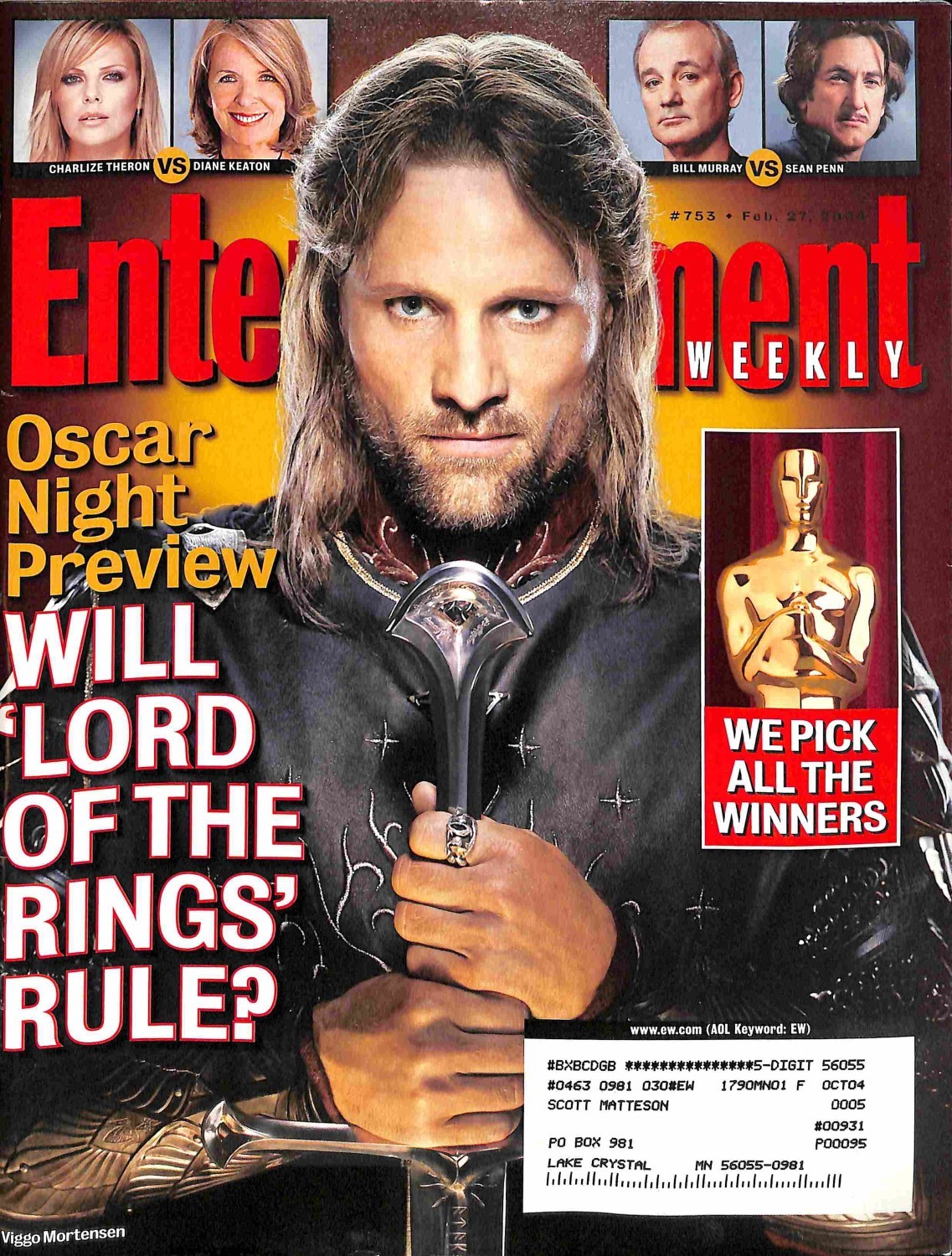 Entertainment Weekly, February 27 2004 - Magazine Back Issues
